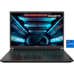 Gigabyte Gaming-Notebook "Gigabyte G6X 9KG-43DE854SH (P)" Notebooks Gr. 16 GB RAM 1000 GB SSD, Core i7, Windows 11 Home, schwarz