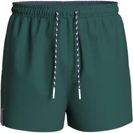 Badehose Tom Tailor Gr. M, N-Gr, schwarz (bottle green) Herren Badehosen mit gemusterten Kordeln