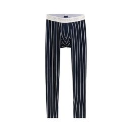 Tom Tailor Herren Gestreifte Longpants, blau, Gestreift, Gr. 5