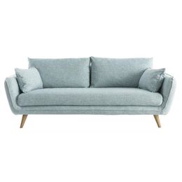 Miliboo Sofa skandinavisch 3 Plätze eisblau creep