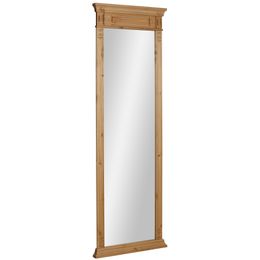 Spiegel Home Affaire "Vinales", beige (natur), B:66cm H:196cm T:5,2cm, Spiegel, Wandspiegel, Breite 66 cm, Rahmen aus massiver Kiefer