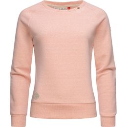 Sweatshirt Ragwear "Johanka Intl." Gr. XL (42), rosa (hellrosa) Damen Sweatshirts Pullover mit kuschelig weichem Innenfutter