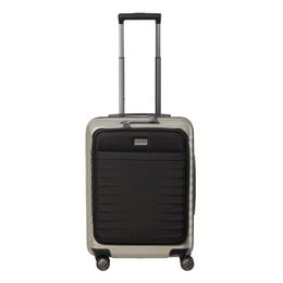 TITAN® Hartschalen-Trolley TITAN "LITRON, 55 cm mit Vortasche" Gr. B/H/T: 40cm x 55cm x 23cm 42 l, beige (champagner) Koffer Hartschalen-Koffer Made in Germany mit 10 Jahren Herstellergarantie