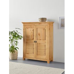 Schuhkommode Home Affaire "Rauna" Sideboards Gr. B/H/T: 113cm x 138cm x 39cm, beige (natur) aus massiver Kiefer, viel Stauraum