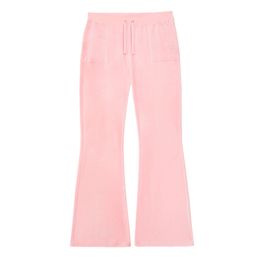 Sweathose Juicy Couture "CAISA PANT Damen" Gr. M, EURO-Größen, pink (candy pink) Damen Hosen Trainingshose Damen, Sweathose, Velour, Jogginghose mit Glitzer, Sale