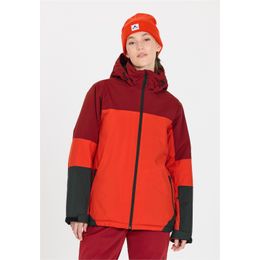 Skijacke WHISTLER "Monteca", Damen, Gr. 44, rot, 100% Polyester, mehrfarbig, sportlich, normal, hoch geschlossener Ausschnitt, Jacken, mit 10.000 mm Wassersäule