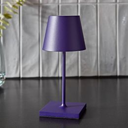 Sigor LED-Akkutischlampe Nuindie mini, USB-C, blau, IP54, dimmbar