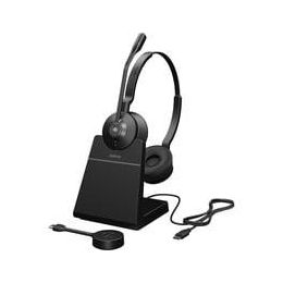 Jabra Engage 55 SE - USB-C MS Stereo, Headset schwarz, Stereo, USB-C, MS, mit Ladestation