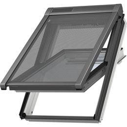 Velux Hitzeschutzmarkise aussen Uni Schwarz 5060, C02, GGU,Haltekrallen,Manuell,Velux