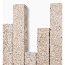 Seltra Natursteine Palisaden SOL RUSTIQUE+ Granit gelb-grau, 12x12x30 cm