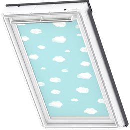 Disney & Velux Goodnight Collection Verdunkelungsrollo DKL manuell Disney Blauer Himmel 4660, C02, GEL,Manuell,Velux,wei&szlig;e Schiene