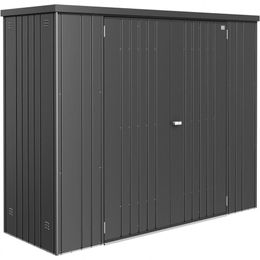 BioHort Geräteschrank dunkelgrau-metallic, 230 (227x83 cm)