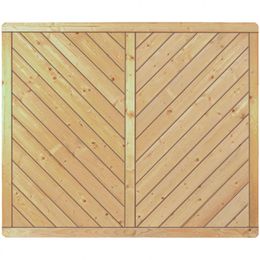 TETZNER & JENTZSCH T&J Sichtschutzzaun CLASSIC Diagonal Sichtschutz Lamellenzaun, 180x150 cm
