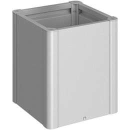 BioHort Pflanzbeet Belvedere silber-metallic, 50, Midi (61 cm)