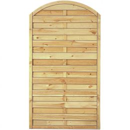 TETZNER & JENTZSCH T&J Sichtschutzzaun Maxi Bogen Sichtschutz Lamellenzaun, 100x180/160 cm