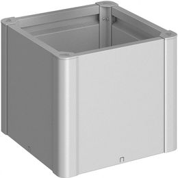BioHort Pflanzbeet Belvedere silber-metallic, 50, Mini (45 cm)