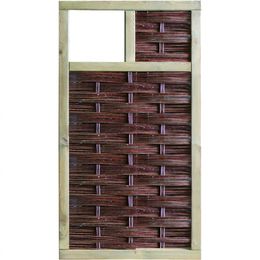 TETZNER & JENTZSCH T&J LABO-3D Weidengeflechtzaun Sichtschutz, 1 Fenster oben