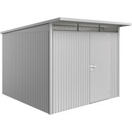 BioHort Gerätehaus AvantGarde silber-metallic Geräteschuppen, Standardtür, A7 (260x300 cm)
