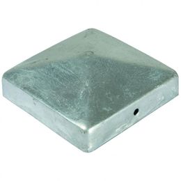 TETZNER & JENTZSCH T&J Pfostenabdeckung Pyramide aus Metall, Pyramide Feuerverzinkt, 9x9 cm