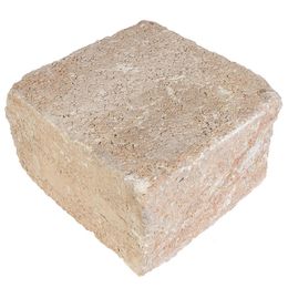EHL Gartenmauer Mauersystem BossAntik sandstein-gelb Mauersteine, Halbstein (25x25 cm)