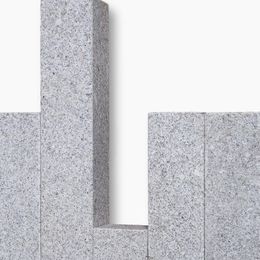 Seltra Natursteine Palisaden BRAVO EXACTA Granit edelgrau Herkunft China, 12x12 cm, 30 cm