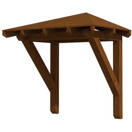 Skan Holz Vordach Wesel Dach Nussbaum, Typ 1
