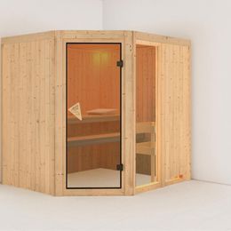 Karibu Sauna Fiona 2, ohne Ofen, ohne Dachkranz