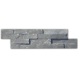 Wellker Wandverblender Naturstein Schiefer Schwarz Riemchen, Z 40x10 cm