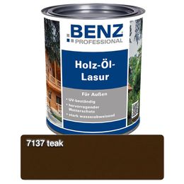 BENZ PROFESSIONAL Holz-&Ouml;l-Lasur Holzschutzmittel, 0,75 l, Teak