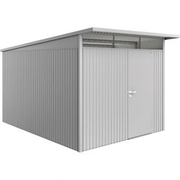 BioHort Gerätehaus AvantGarde silber-metallic Geräteschuppen, Standardtür, A8 (260x380 cm)