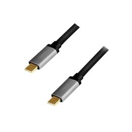Logilink USB3.2 Kabel CUA0107, USB-C M/USB-C M, Alu, 4k. 1m
