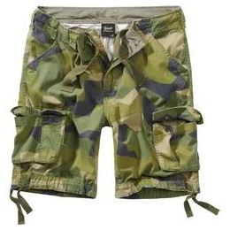 Stoffhose BRANDIT "Brandit Herren Urban Legend Cargo Shorts" Gr. 7XL, US-Größen, grün (swedish camo) Herren Hosen