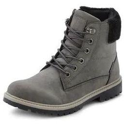 Stiefelette Lascana Gr. 39, grau (anthrazit) Damen Schuhe wind- & wasserabweisend,Winterboots, Outdoorstiefel, Winterstiefelette