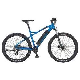 E-Bike Prophete "Graveler 22.ESM.10" E-Bikes Gr. 48cm, 27,5 Zoll (69,85cm), blau Pedelec, Elektrofahrrad für Damen u. Herren, MTB