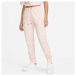 Jogginghose Nike SPORTSWEAR "ESSENTIAL WOMENS FLEECE PANTS" Gr. XL (46/48), N-Gr, rosa Damen Hosen