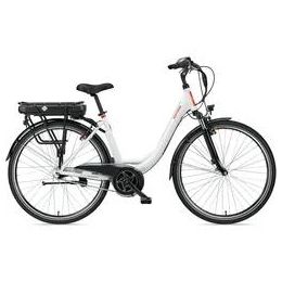 E-Bike Telefunken "Multitalent RC890" E-Bikes Gr. 49cm, 28 Zoll (71,12cm), weiß Pedelec, Elektrofahrrad für Damen u. Herren