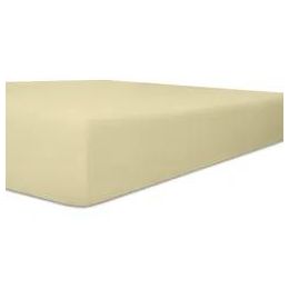 Spannbettlaken kneer "Vario-Stretch-Topper" Laken Gr. B/L: 200cm x 200cm, Jersey-Modal, 200 x 200cm 4-12cm, beige (natur) mit Tunnelsaum