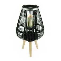 Windlicht Noor LIVING Kerzenhalter Gr. H: 30 cm, schwarz