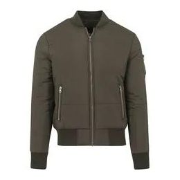 Anorak Urban Classics "Urban Classics Herren Basic Quilt Bomber Jacket" Gr. XL, grün (olive) Herren Jacken Bomberjacke