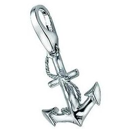 Charm Anker Giorgio Martello MILANO "Anker mit Seil, Silber 925" Charms silberfarben (silber) Damen