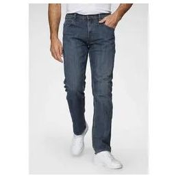 Straight-Jeans Wrangler "Authentic Straight" Gr. 32, Länge 32, grau (dark-stone) Herren Jeans