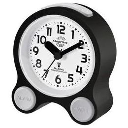 Funkwecker MASTER TIME Wecker schwarz Quarzwecker, automatischer Kalender