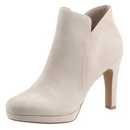 High-Heel-Stiefelette Tamaris Gr. 41, beige (ecru) Damen Schuhe Abendmode, High-Heel-Stiefelette, Ankleboots im femininen Look