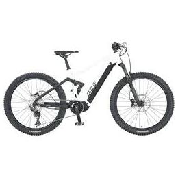 E-Bike Prophete "DICE 5.0" E-Bikes Gr. 48cm, 27,5 Zoll (69,85cm), weiß Pedelec, Elektrofahrrad für Damen u. Herren, MTB