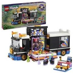 Konstruktionsspielsteine Lego "Popstar-Tourbus (42619), Friends" Spielbausteine bunt Kinder Made in Europe