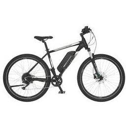 E-Bike Fischer FAHRRAD "MONTIS EM 1726 422" E-Bikes Gr. 48cm, 27,5 Zoll (69,85cm), schwarz (schwarz/grau) Pedelec, Elektrofahrrad für Damen u. Herren, MTB