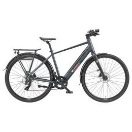 E-Bike Telefunken "UH210 Herren" E-Bikes Gr. 48cm, 28 Zoll (71,12cm), grau (granitgrau) Pedelec, Elektrofahrrad für Herren, Urbanbike