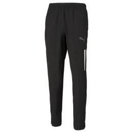 Trainingshose Puma "TEAMLIGA SIDELINE PANTS" Gr. M, N-Gr, schwarz-weiß (Puma schwarz, Puma weiß), Herren, Obermaterial: 100% Polyester, unifarben, Hosen