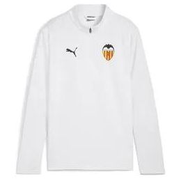 T-Shirt Puma "Valencia CF Trainingoberteil Jugendliche" Gr. 176, weiß, Kinder, Obermaterial: 100% Polyester; Ärmel: 100% Polyester; Seite: 100% Polyester, Shirts