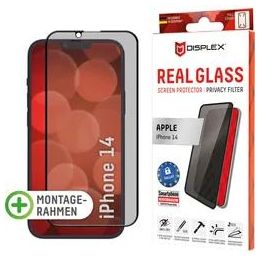 Displex Displayschutzglas "Privacy Glass FC - iPhone 14" Displayfolien schwarz